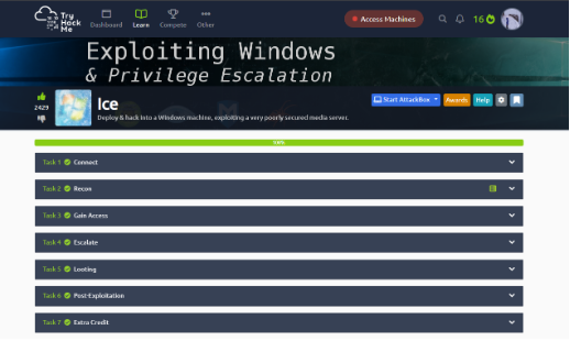ICE-Tryhackme Machine - Argibeltza.io